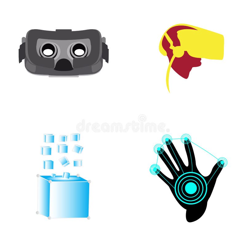 Virtual reailty gaming stock vector. Illustration of futuristic - 90957608