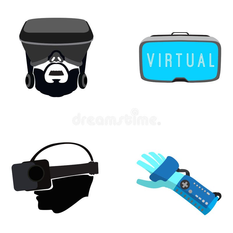 Virtual reailty gaming stock vector. Illustration of concept - 90957613