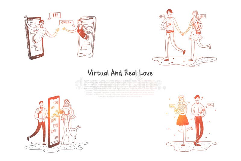 Virtual and Real Love - Couples Having Relationships Via Internet ...