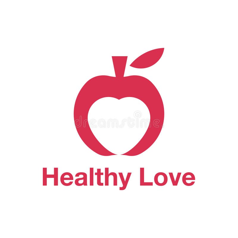 Healthy Love Logo stock vector. Illustration of template - 281158184