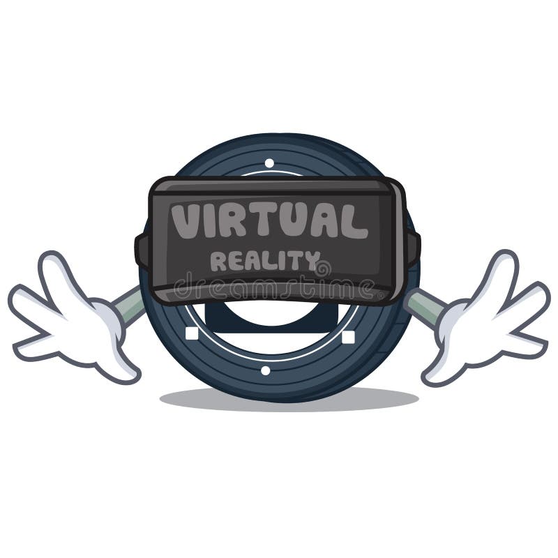 With Virtual Reality Byteball Bytes Coin Mascot Cartoon Editorial ...