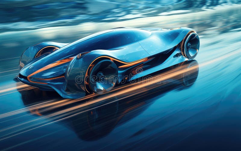 Virtual Reality Car Concept Stock Illustration - Illustration of design ...