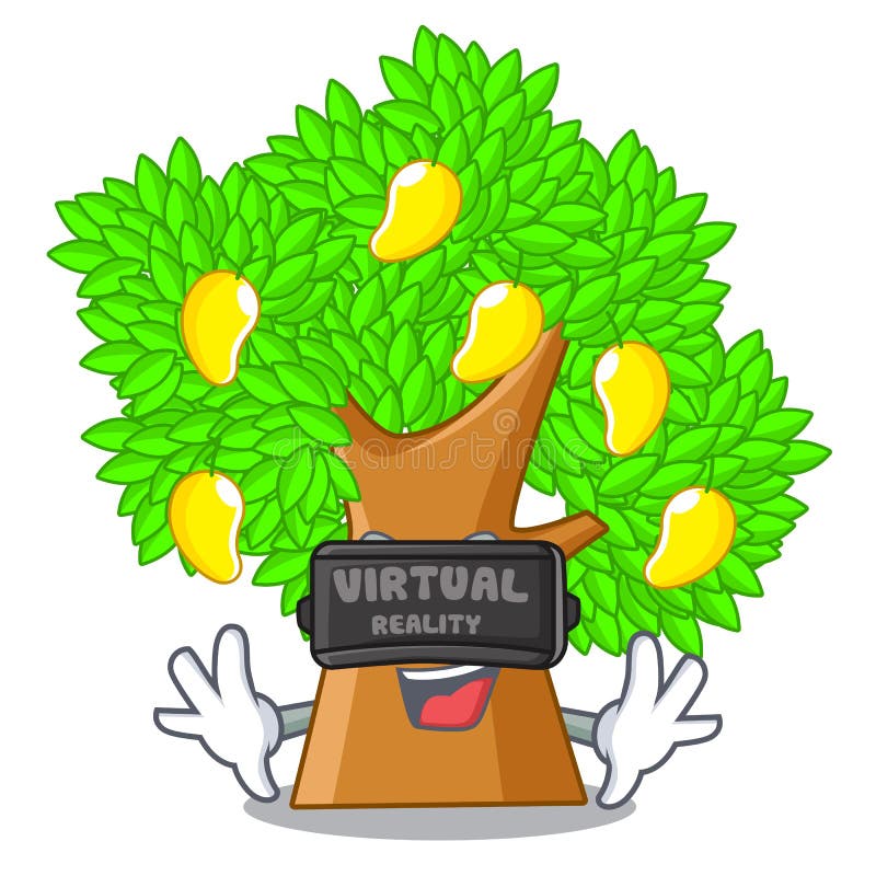 Virtual Reality Character Mango Tree beside the House Stock Vector ...