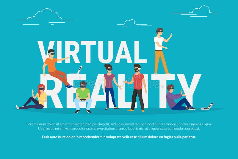 Virtual Reality Concept Illustration Stock Vector - Illustration of ...