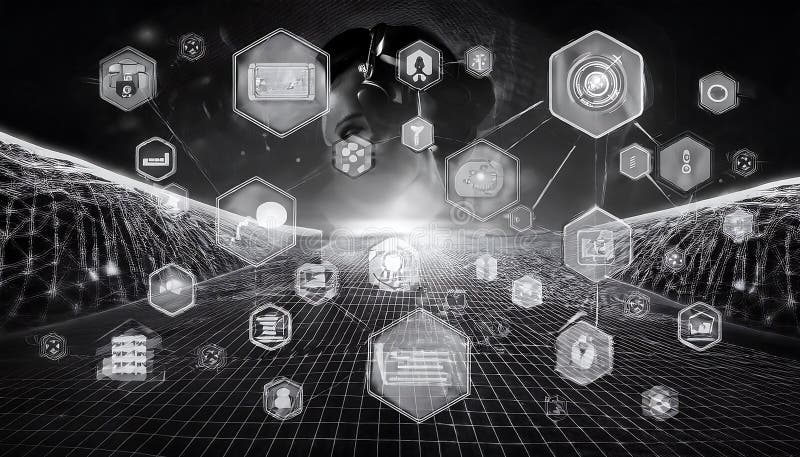 Black White Icons Manufacturing Stock Illustrations – 2,019 Black White ...