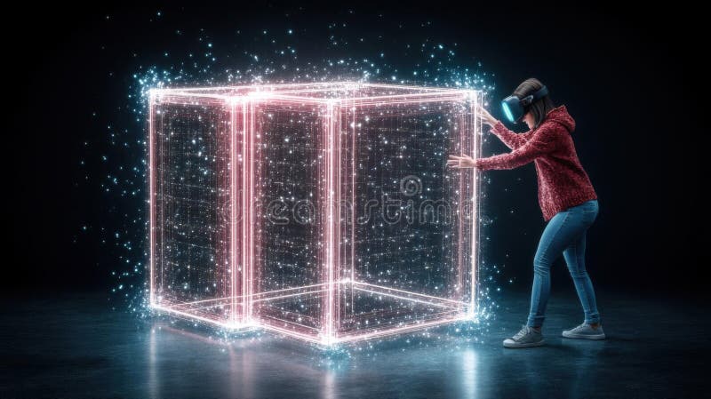 Virtual Reality Cube Exploration Stock Photos - Free & Royalty-Free Stock Photos from Dreamstime