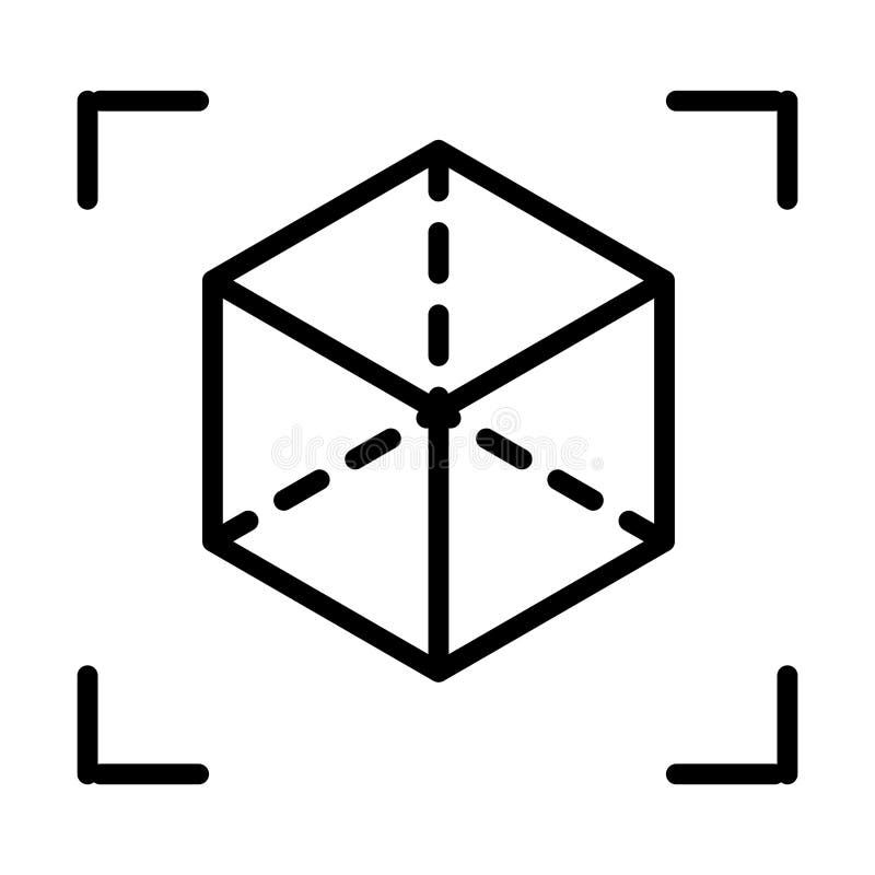 Virtual reality cube view stock vector. Illustration of cyber - 314183603