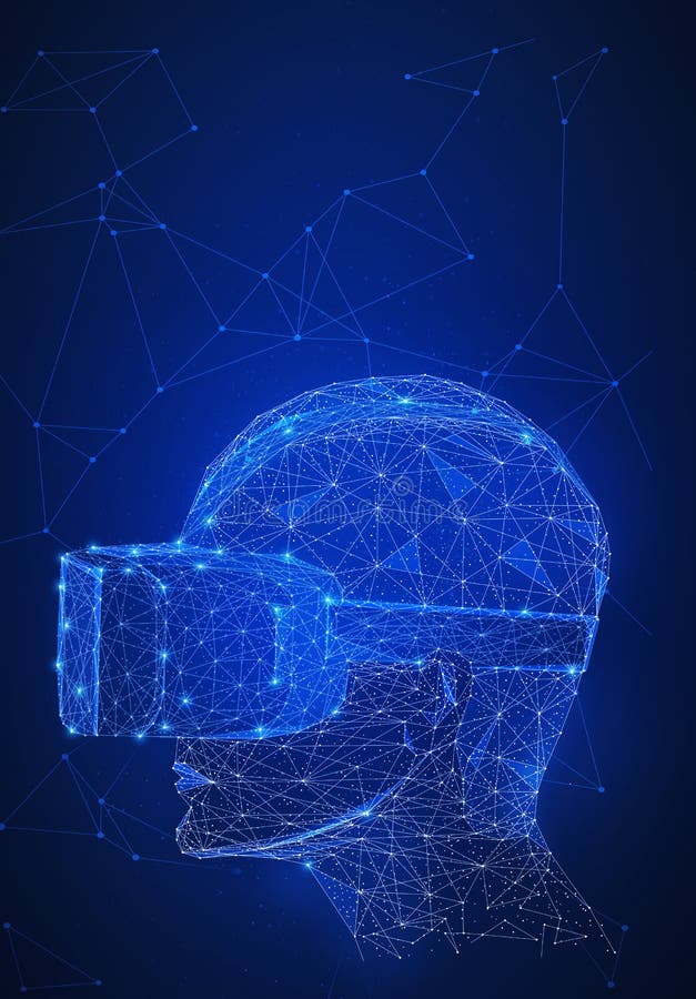 Virtual Reality 3d Technology Concept. Stock Illustration ...