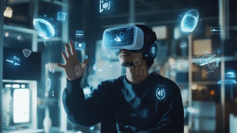 A Virtual Reality Designer Engaged in Immersive Technology Creation in ...