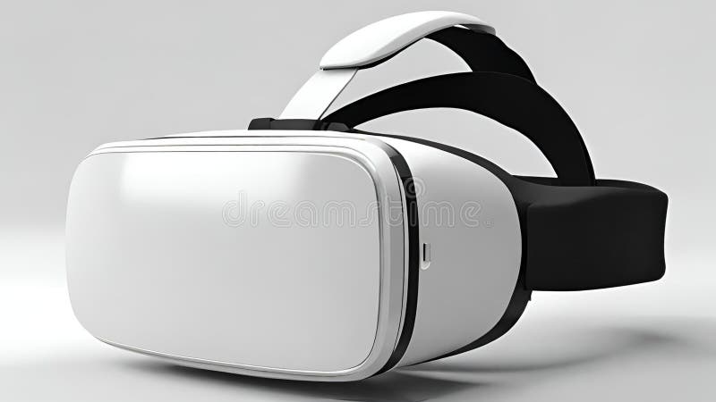 3d Rendering Virtual Reality Device in Clear Backdrop Stock ...