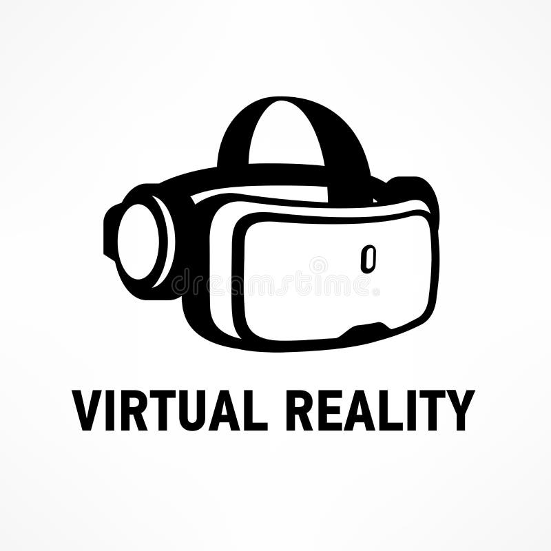 Virtual Reality Device in Black & Text Stock Illustration ...