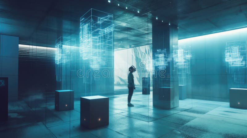 Virtual Reality Engineering, Engineers Immersed in an Immersive Coding Environment with a ...