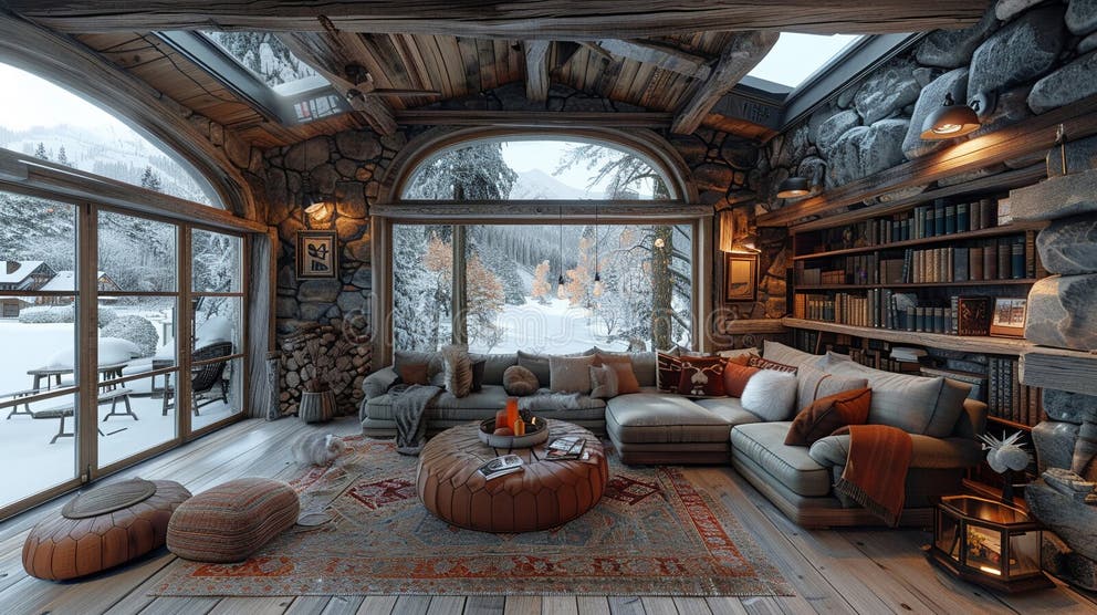 A Virtual Reality Experience of a Cozy Stock Image - Image of hideout, country: 320469265