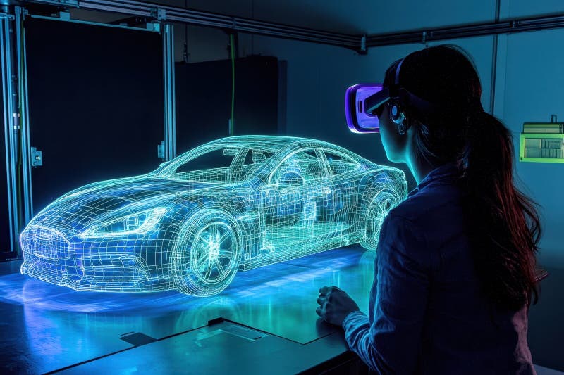 Virtual Reality Experience of 3D Car Model Displayed in High-Tech ...