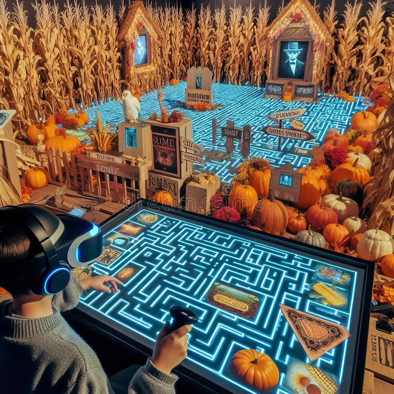 33 11 Virtual Reality Experience of Exploring a Holographic Cor Stock ...