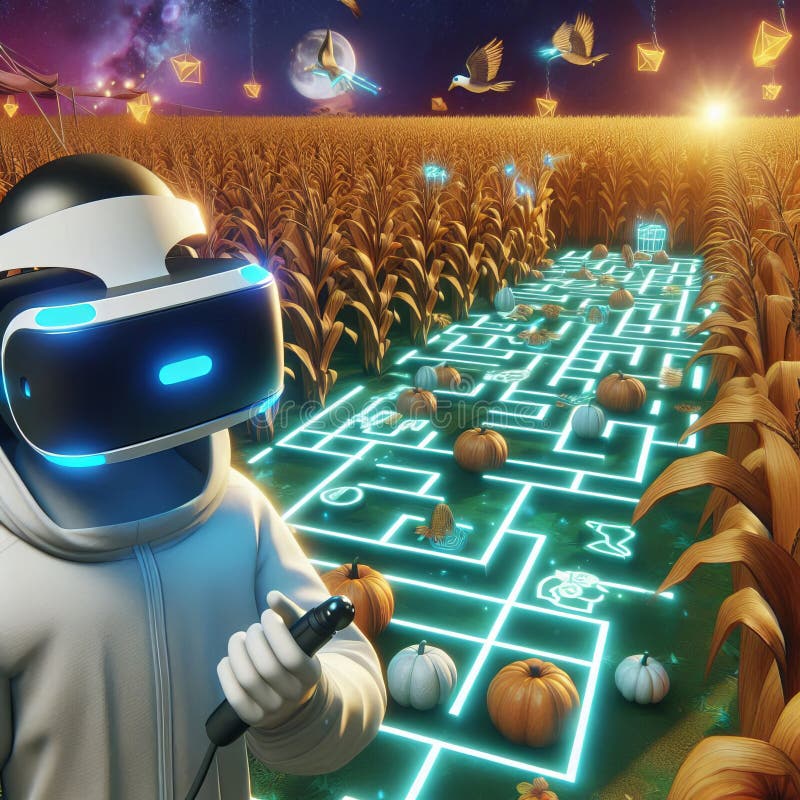 36 11 Virtual Reality Experience of Exploring a Holographic Cor Stock ...