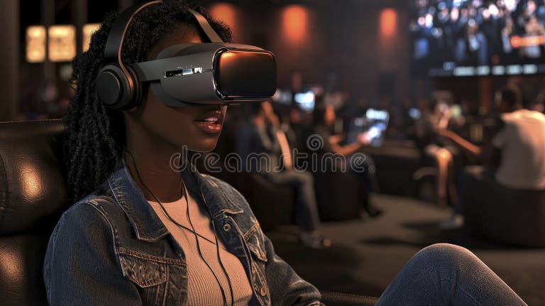 Virtual Reality Experience Gaming Lounge Digital Interaction Indoor ...