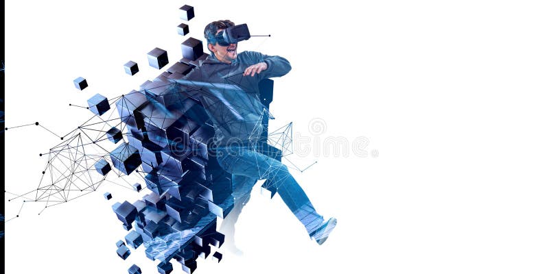 Virtual Reality Experience, Technologies of the Future. Mixed Media ...