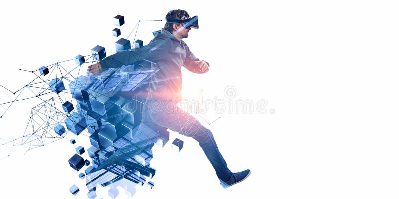 Virtual Reality Experience, Technologies of the Future. Mixed Media ...