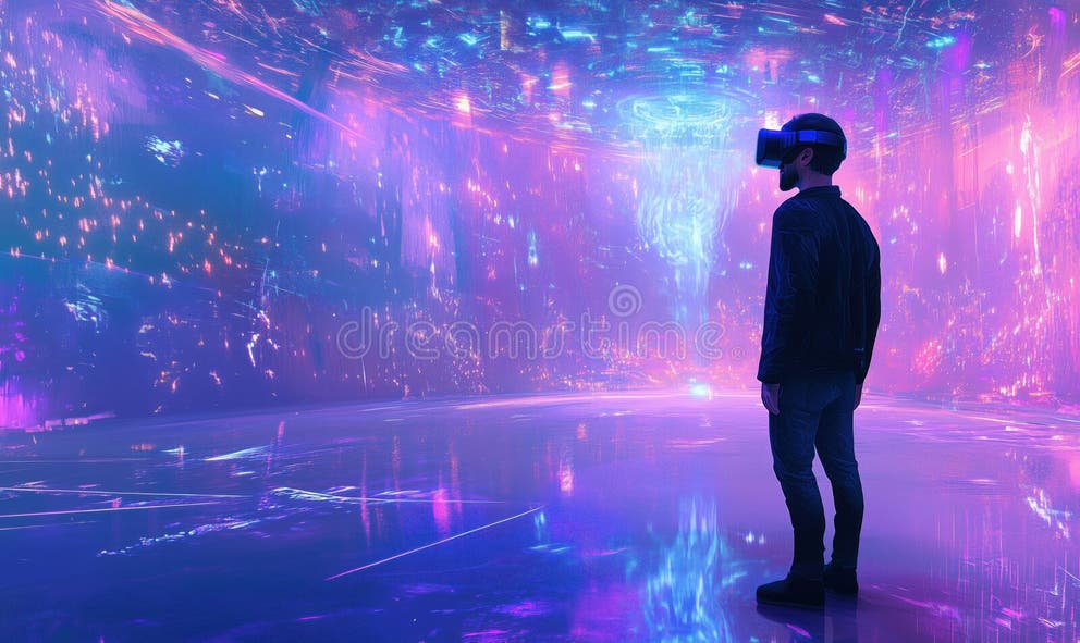 Virtual Reality Experience in a Vibrant Digital Landscape with ...