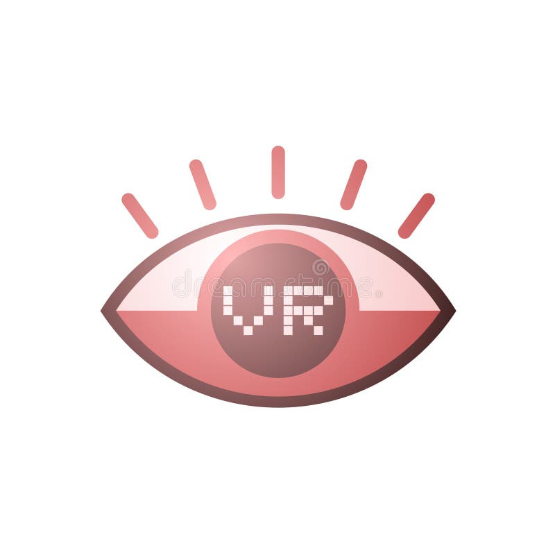 Virtual reality eye icon stock vector. Illustration of scan - 83722282