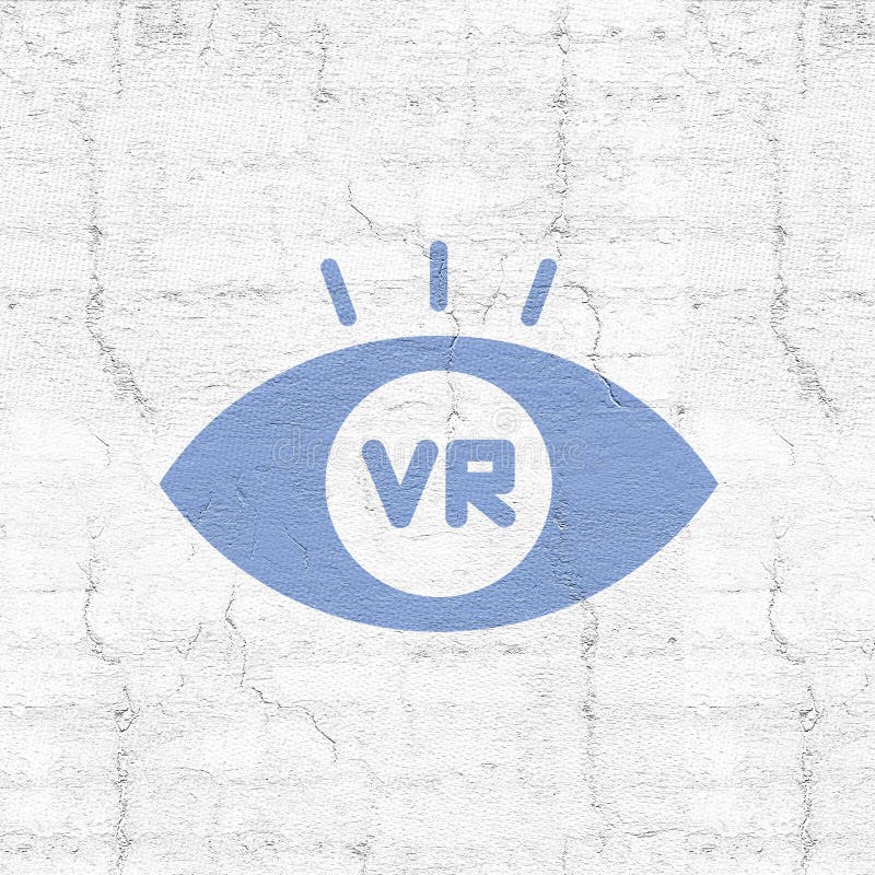 Virtual reality eye icon stock illustration. Illustration of reality ...