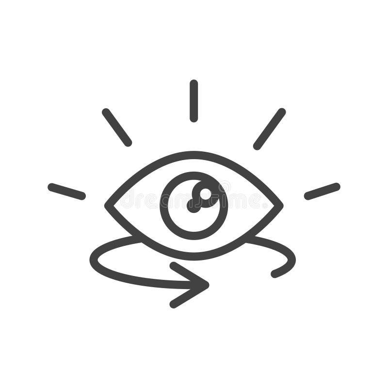 Virtual Reality Eye Tracking Stock Vector - Illustration of line ...