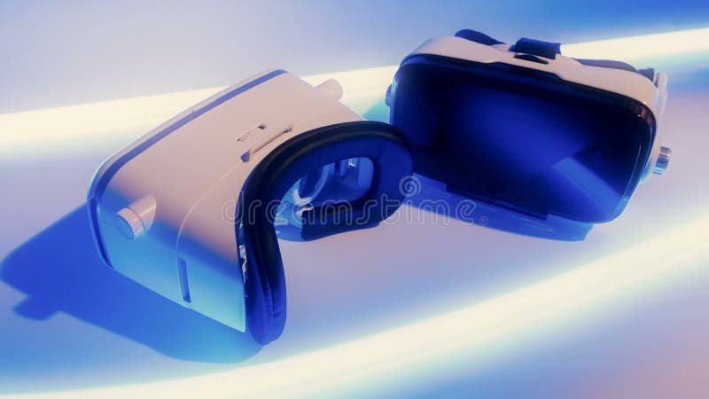 New Technology Virtual Reality Glasses Stock Footage - Video of goggles ...