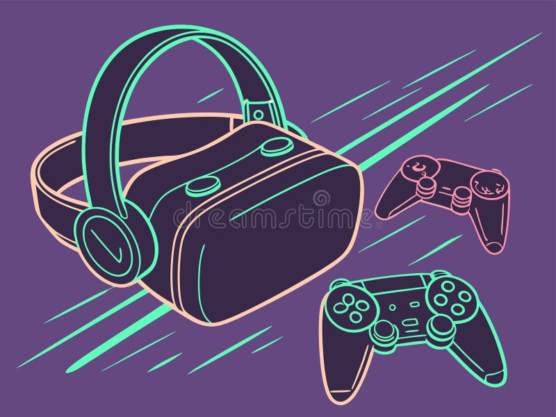 Virtual Reality Gaming Setup with Immersive Headset and Motion ...