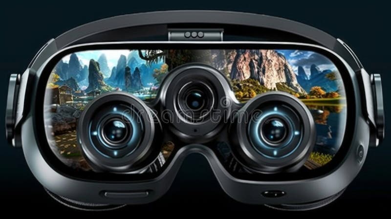 Virtual Reality Glasses With Futuristic Vision Technology Vr Goggles