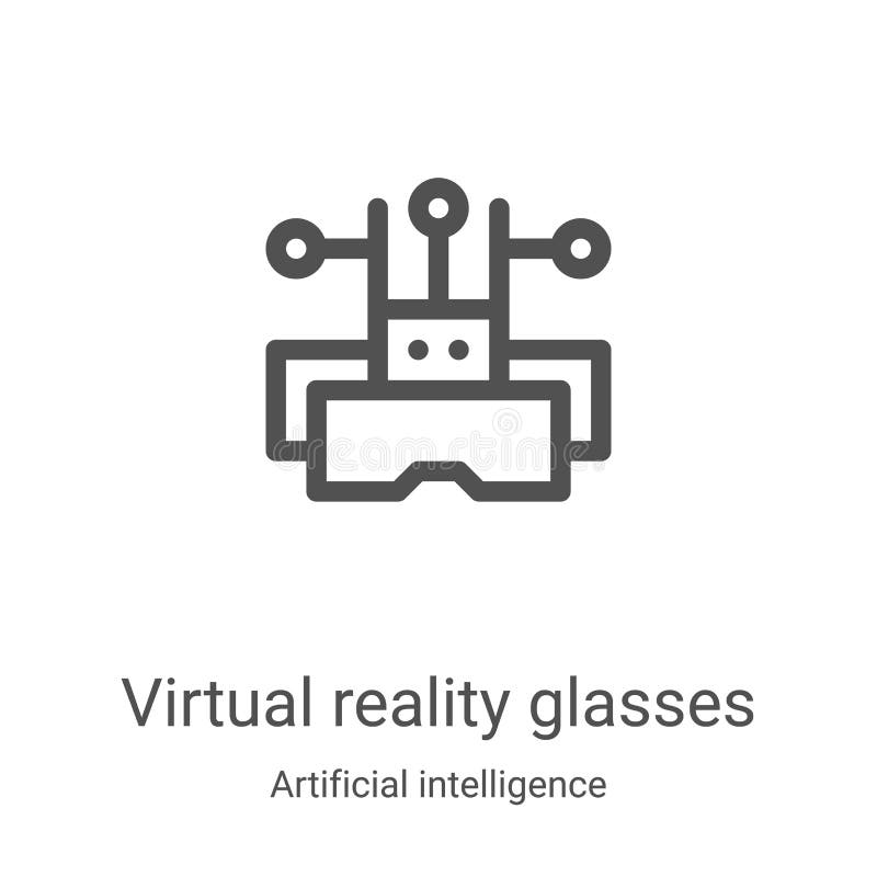 Augmented Reality Icon Vector from Virtual Reality Collection. Thin ...