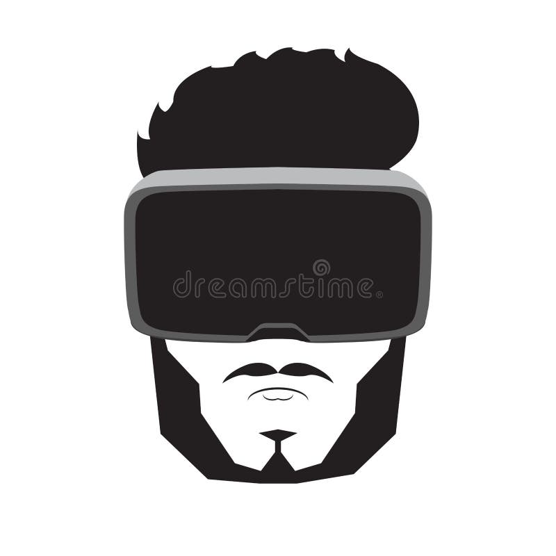 Virtual reality glasses stock vector. Illustration of visual - 90957859