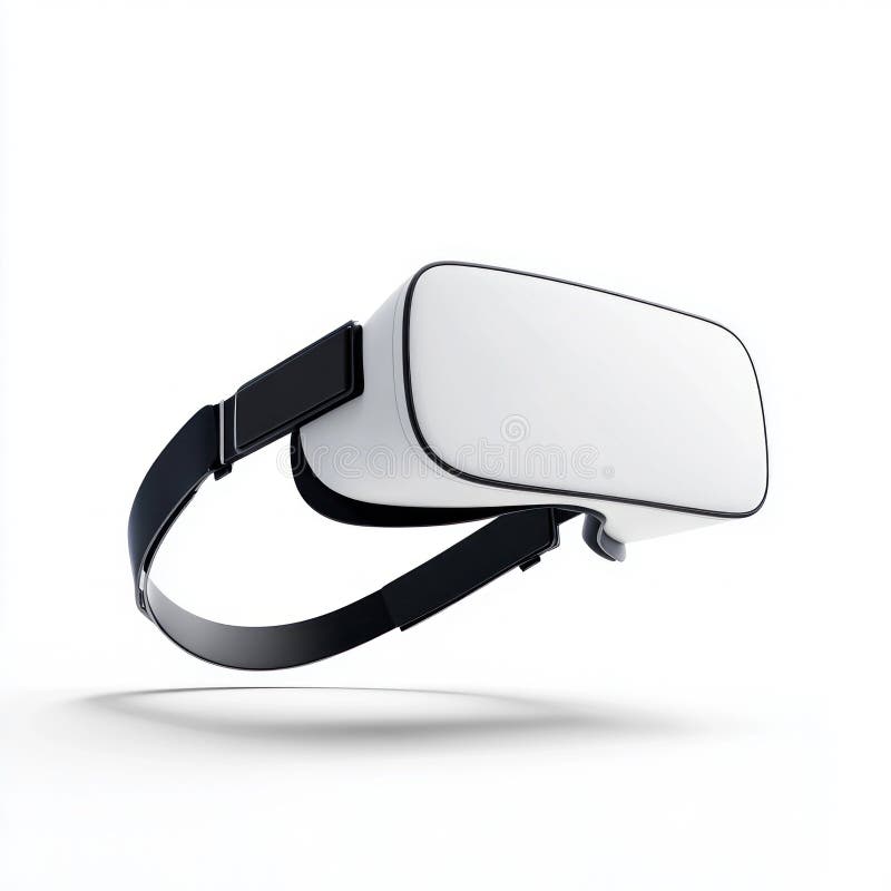 Virtual Reality Glasses Isolated on White Background Stock Illustration ...