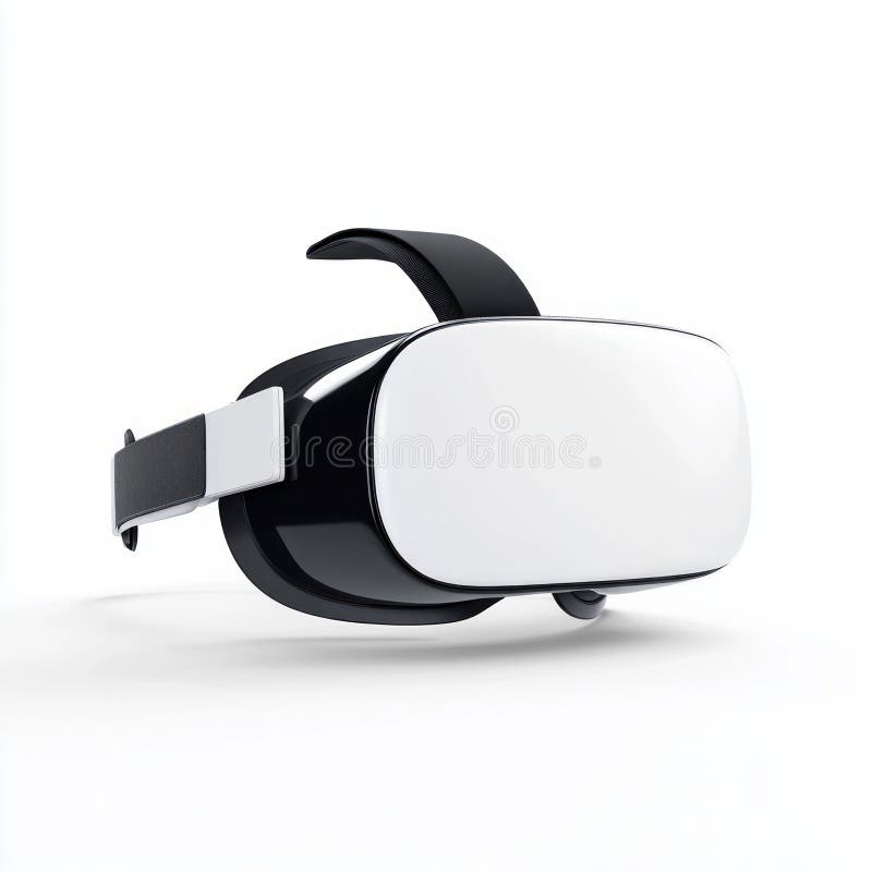 Virtual Reality Glasses Isolated on White Background Stock Illustration ...