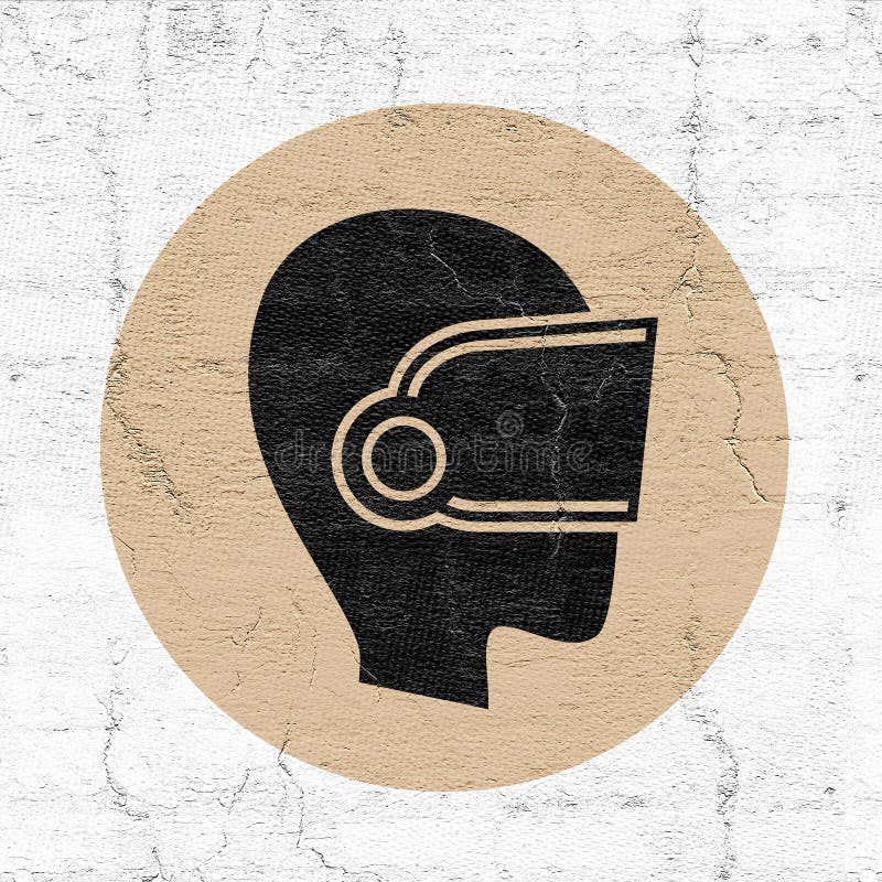 Virtual Reality Glasses Symbol Stock Illustration - Illustration of ...