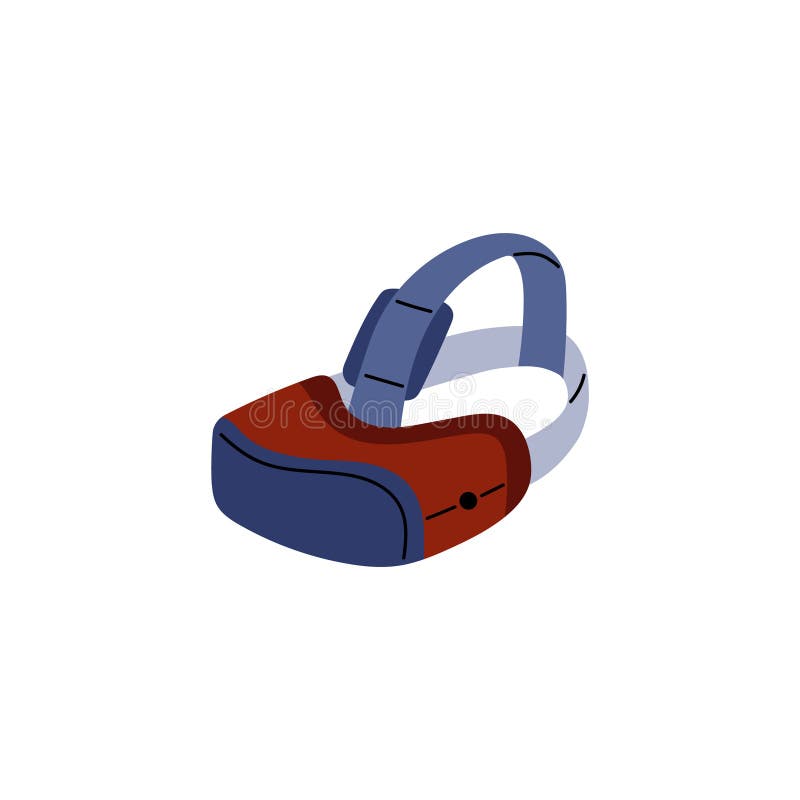 Virtual Reality Glasses Vector Flat Icon, Cartoon Interactive Vr ...