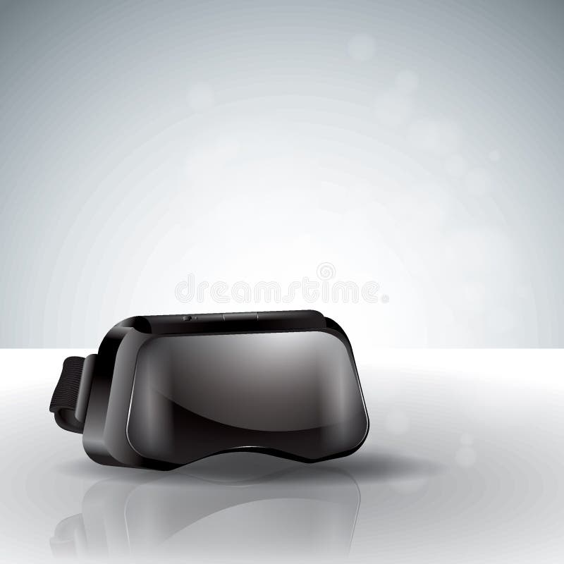 Virtual Reality Glasses. Vector Illustration Decorative Design Stock ...
