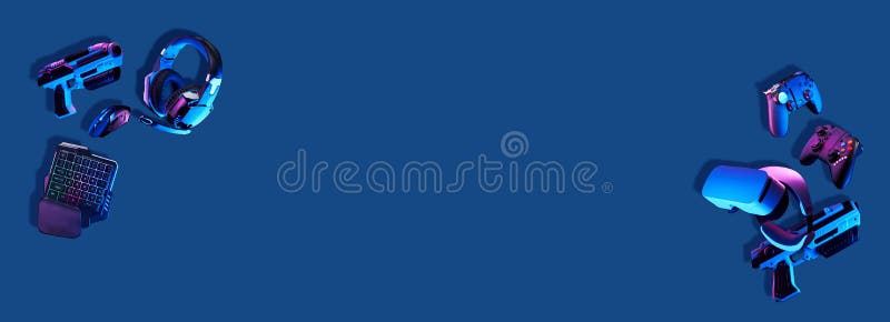 Virtual Reality Gogles, Gamepads and Blaster Game Controllers, Games ...