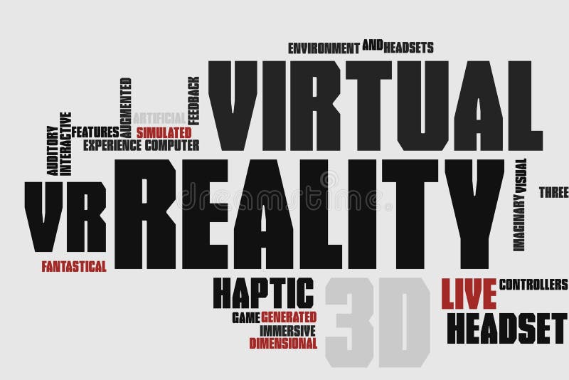 Virtual reality graphic stock illustration. Illustration of ...