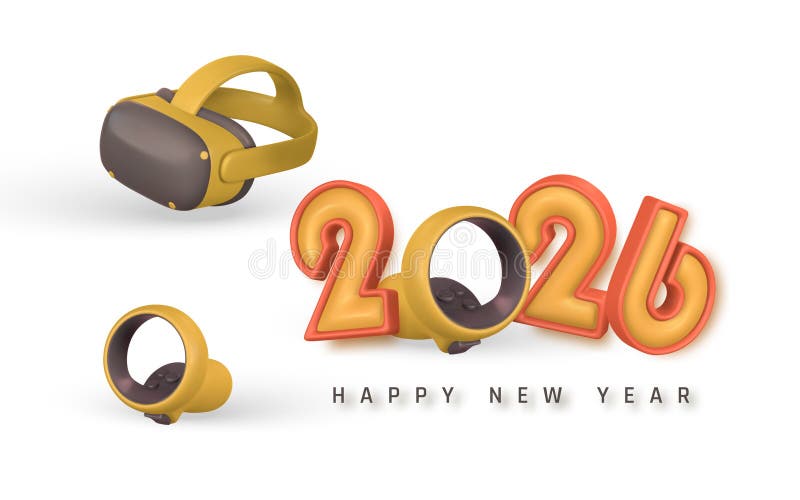 Futuristic New Year Theme Stock Illustrations – 251 Futuristic New Year ...