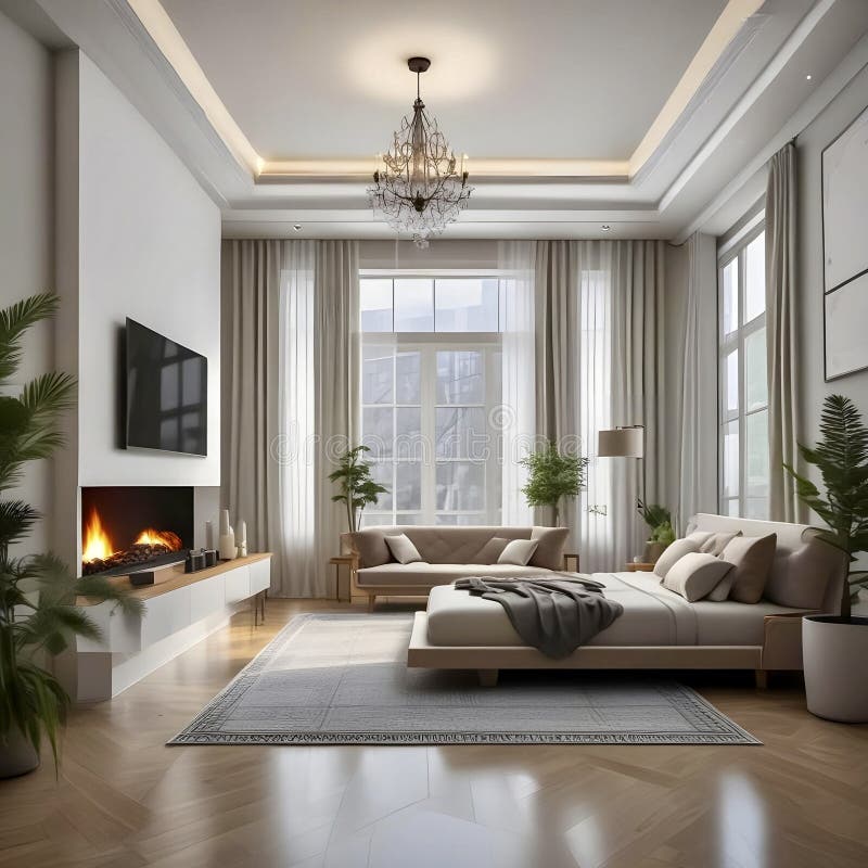 Virtual Reality Has Completely Transformed Interior Design. Stock Photo ...