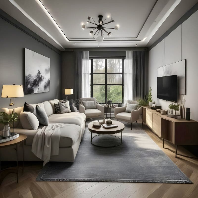 Virtual Reality Has Completely Transformed Interior Design. Stock Image ...