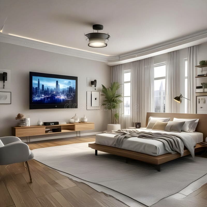 Virtual Reality Has Completely Transformed Interior Design. Stock Image ...