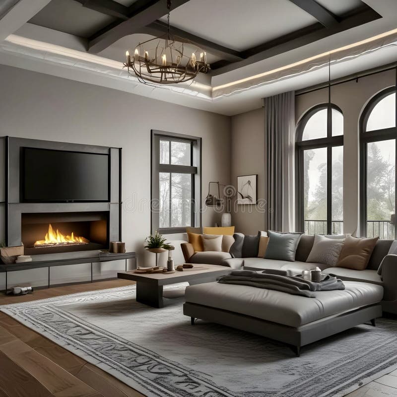 Virtual Reality Has Completely Transformed Interior Design. Stock Photo ...