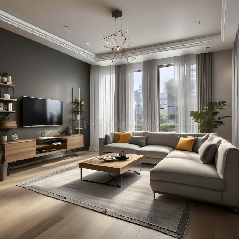 Virtual Reality Has Completely Transformed Interior Design. Stock Photo ...