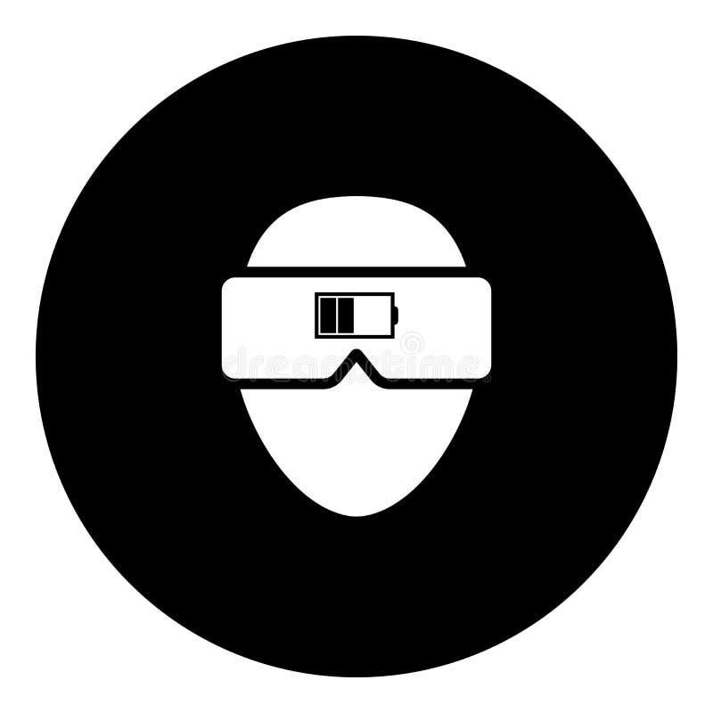 Virtual Reality Headset Charge Illustration Stock Vector - Illustration ...