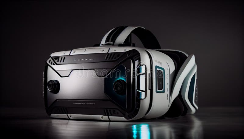 Virtual Reality Headset Close Up Ai Generated Stock Illustration ...