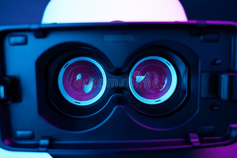 Virtual Reality Headset. Technology of Future Stock Image - Image of ...