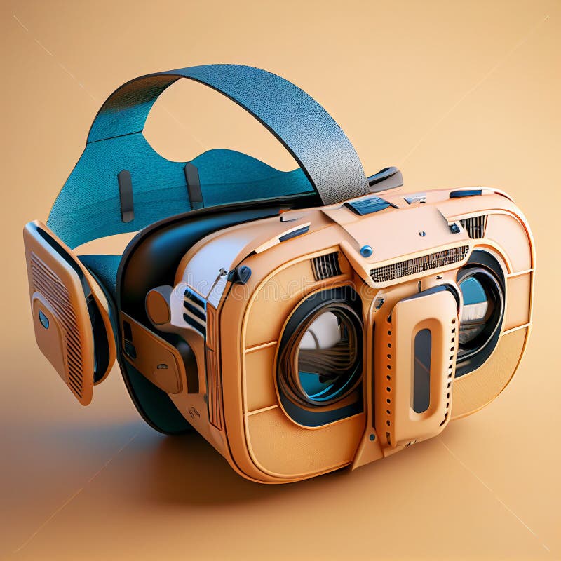 Virtual Reality Headset, 3D Render Style, Futuristic, AI Generated ...
