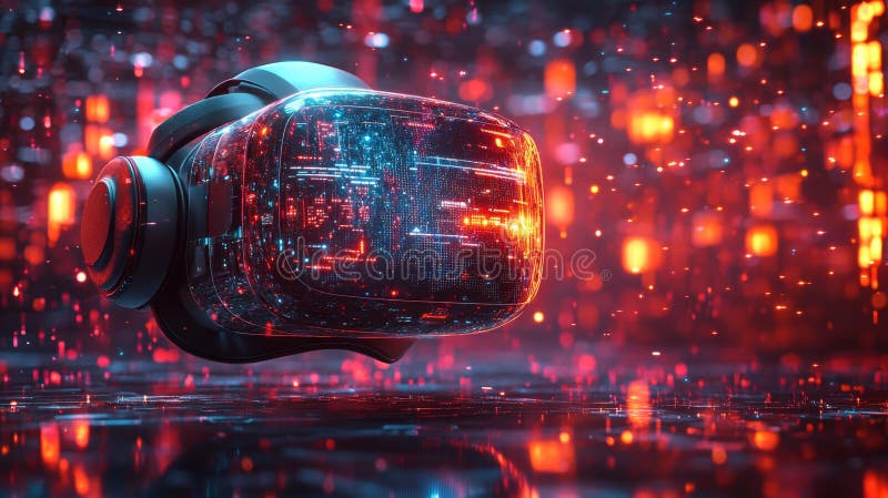 Virtual Reality Headset with Digital Interface in Cyber Space ...